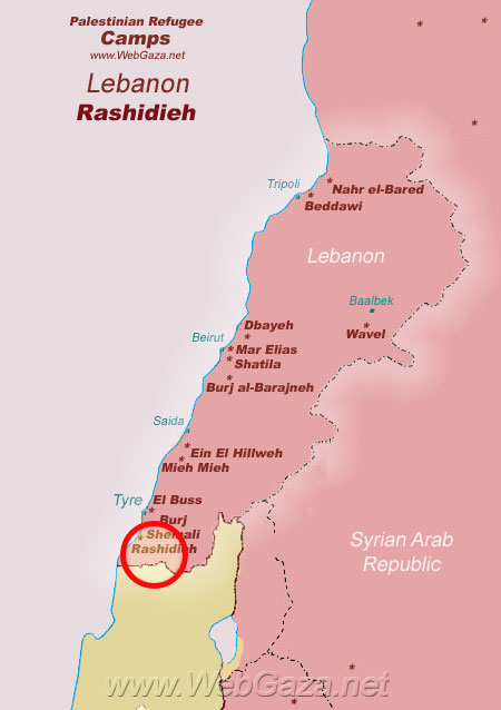 Rashidieh Refugee Camp - Where is Rashidieh Camp Located?